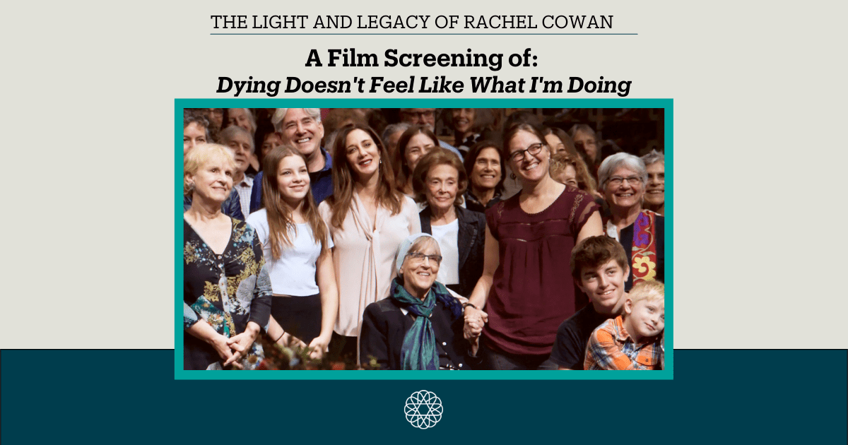 The Light and Legacy of Rachel Cowan - B'nai Jeshurun